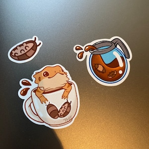 Bearded Dragon Pancake Sticker Sheet - Etsy