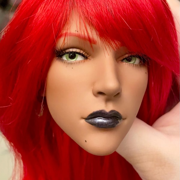 Mohair Yarn Doll Wig With Bangs 5 Colors for Tiny Dolls 3.5-7 Size for ...