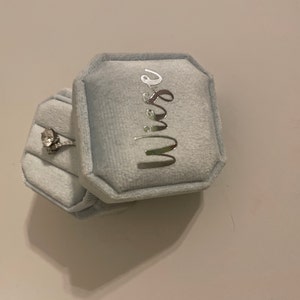 Custom Wedding Ring Box Monogram Ring Bearer Personalized - Etsy