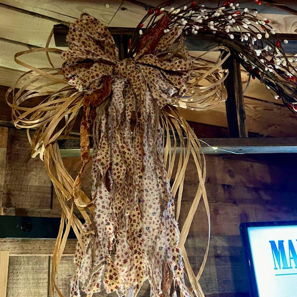 Scrappy Chic Rag Bow White and Beige - Etsy