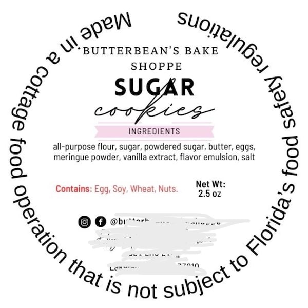 Dehydrated Sourdough Starter Label Template | Sourdough Starter ...