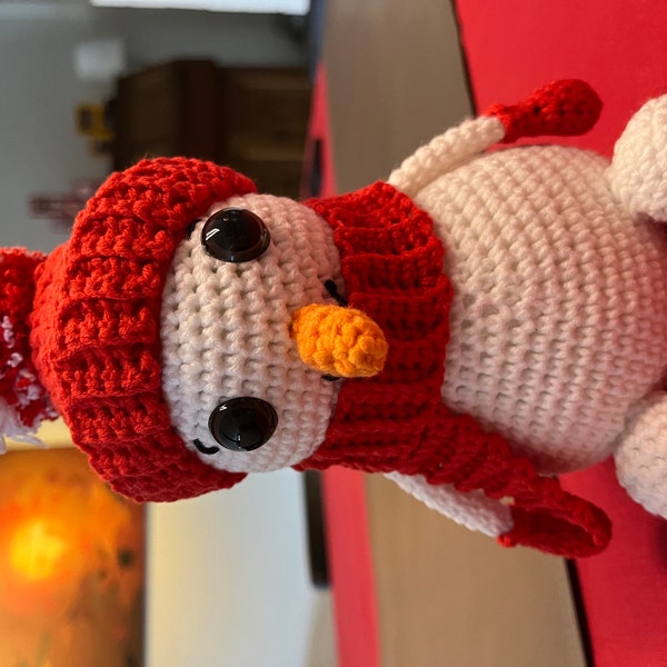 Crochet Pattern: Snowman, Amigurumi Snowman, Christmas Snowman Stuffed ...
