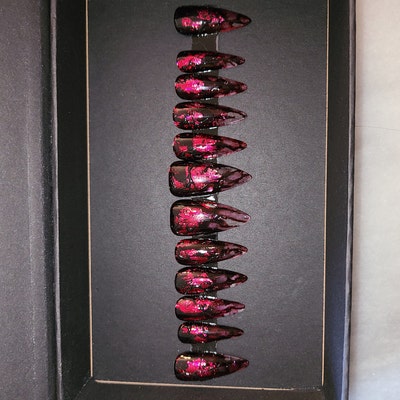 Raven Talon Special-effects Press-on Nails. Reusable False Costume ...