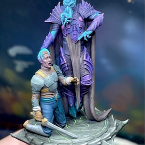Mindflayers Illithids Mind Flayer 28mm 3d Printed Mini RPG Miniatures ...
