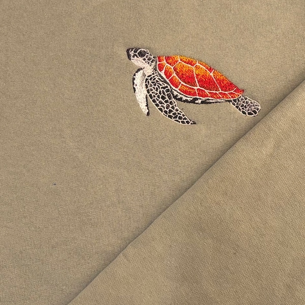 Turtle Embroidery Design Ocean Animal Embroidery - Sea Creature ...