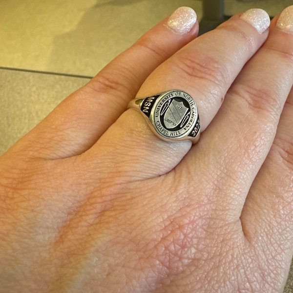 Oval Graduation Ring-tiny College Ring-class Rings-school Rings-senior ...