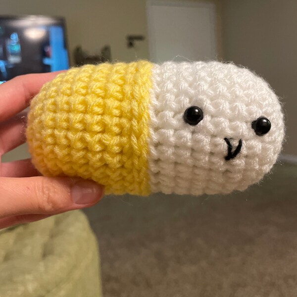 Crochet Chill Pill Plush - Etsy