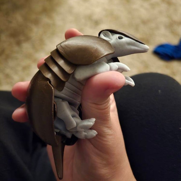 Cheerful Articulated Armadillo Fidget | Roll-up Armadillo Ball Model ...