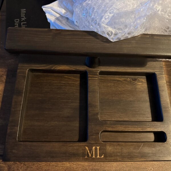 Personalised Man Tray Bedside Organiser Valet Tray - Etsy UK