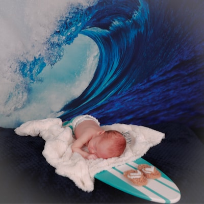 Baby Surfer, Beach Theme Baby, Baby Boy Prop for Photography, Board ...