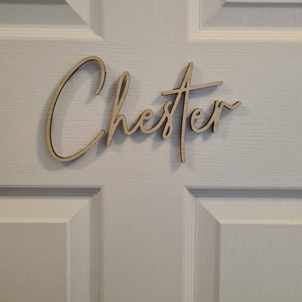 Personalised Wooden Door Name Sign, Kids Door Sign, Nursery Decor ...