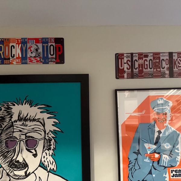 Hook ’em License Plate Sign – texas Longhorns Metal Wall Art | burnt ...