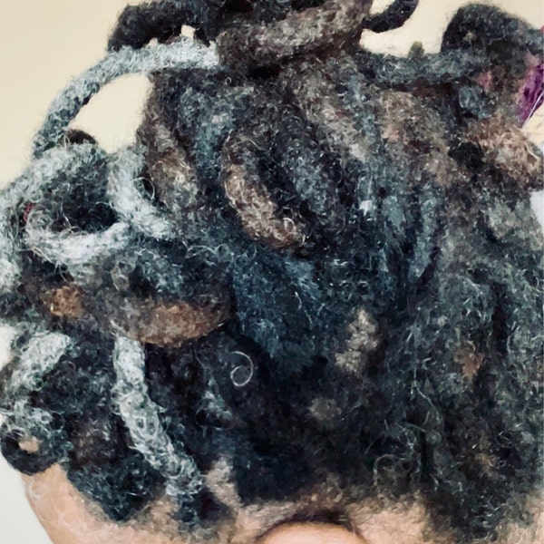 100% Human Hair Dreadlocks Extensions Handmade, Dreadloc, Human Hair ...