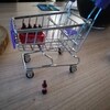 Miniature Supermarket Trolley Shopping Cart Dollhouse Miniatures ...