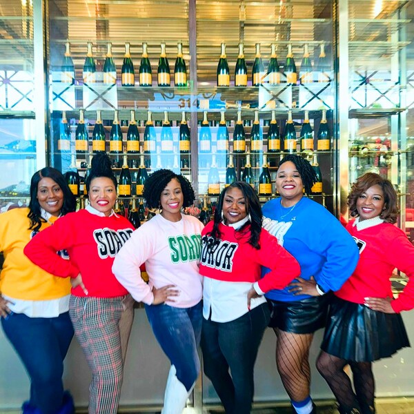 Delta Sigma Theta Clear Tote, Stadium Approved Bag, Gift - Etsy