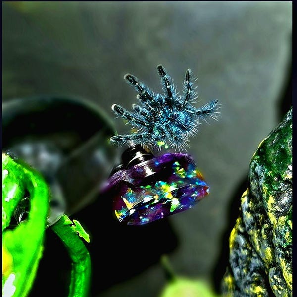 Acorn Jungle Rope Jumping Spider magnetic & Moveable - Etsy