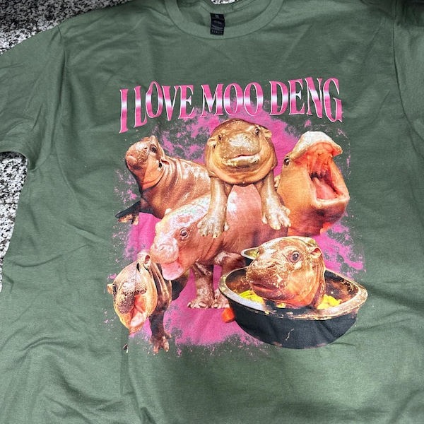Funny Meme Jesus Holding Moo Deng Shirt, the Hippo Joke Moo Dang Lover ...