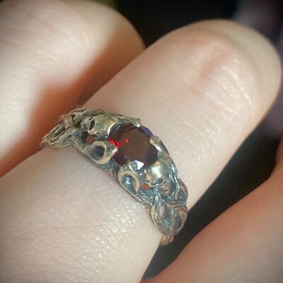 Unisex Gothic Wedding Ring, Gothic Witch Rings for All Genders, Witchy ...