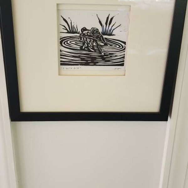 Cold Feet - 8.5x11" Original Linocut Print - Etsy
