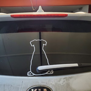 Puppy Dog Windshield Wiper Di Cut Decal Home/laptop/computer/truck/car ...