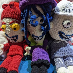 The Terrifier Inspired Crochet Plushie Doll-large, Horror Plush, Horror ...