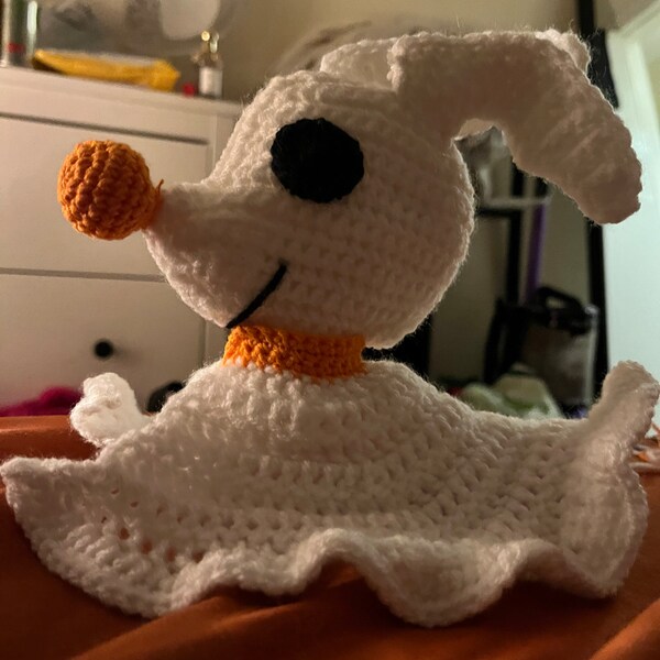Crochet Ghost Dog Toy Pattern Amigurumi Zero Rag Doll - Etsy