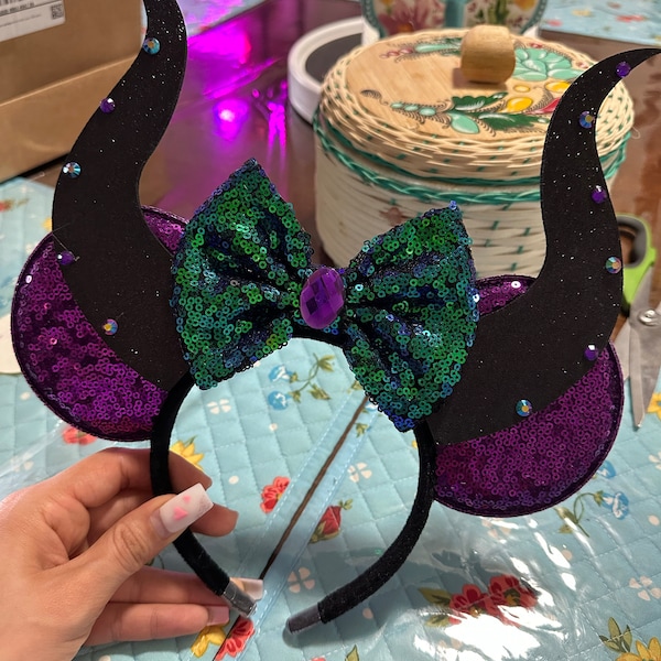 Malficent Ears, Mickey Ears, Mistress of All Evil Ears, Evil Mickey ...