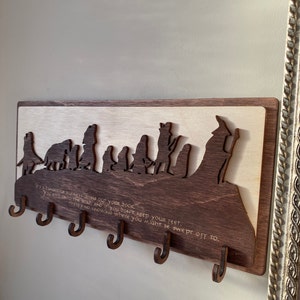 Engraved Key Holder / Key Holder for Wall / Photo Key Holder / | Etsy