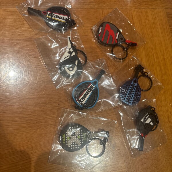 Padel Tennis Keyring, Keychain, Silicone Keyring, Tennis Keyring ...