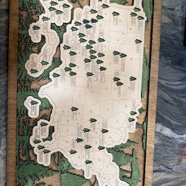 Virginia State Park Travel Map, VA State Park Tracker Map, Travel ...