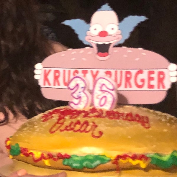 Krusty Burger Sign Digital Download 11x14 JPEG, Krusty Burger Logo, the ...