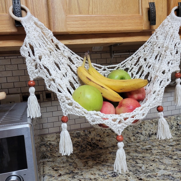 Happy Hammock Crochet Pattern, Fruit Hammock, Boho Wall Hanging, Wall Hammock, Boho Home Decor ...