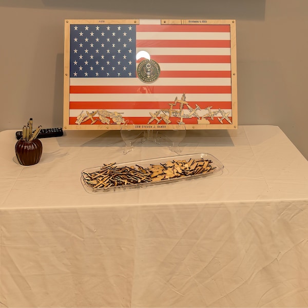 Personalized Guest Book/flag/navy/army/air Force/military/armed Forces ...