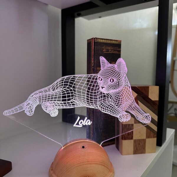 Photo Engraved 3D LED Lamp - Custom Photo Night Light, Personalized ...