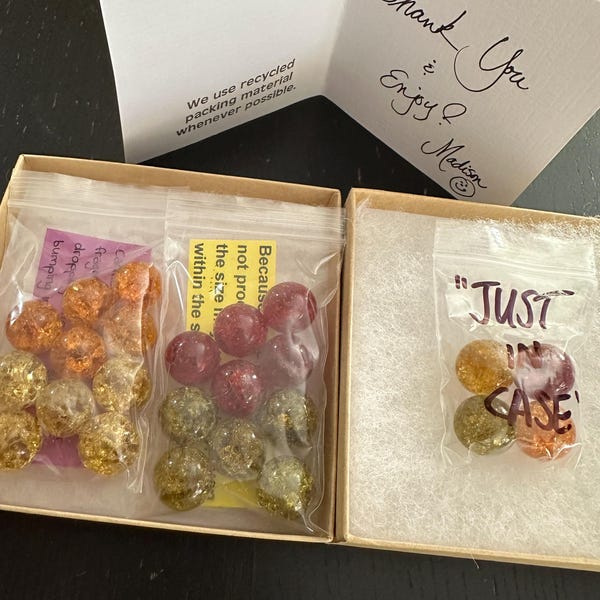 14mm 10 Cracked Marbles, Fried Marbles, Translucent Pink Opal Cracked ...