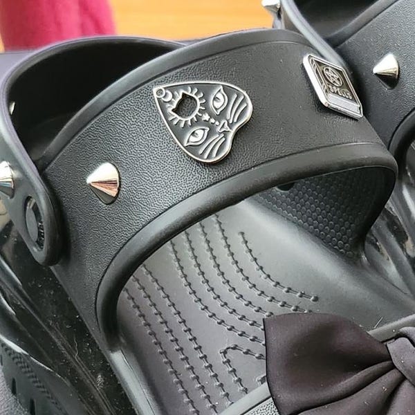 Goth Clog Shoe Charms | Spooky Gothic Accessories - Etsy