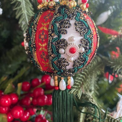 Victorian Styled Christmas Tree Ornaments cordelia - Etsy