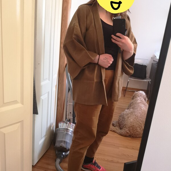 Batik Parang Bunga Cotton Haori, Indonesian Naturally Dyed Batik ...