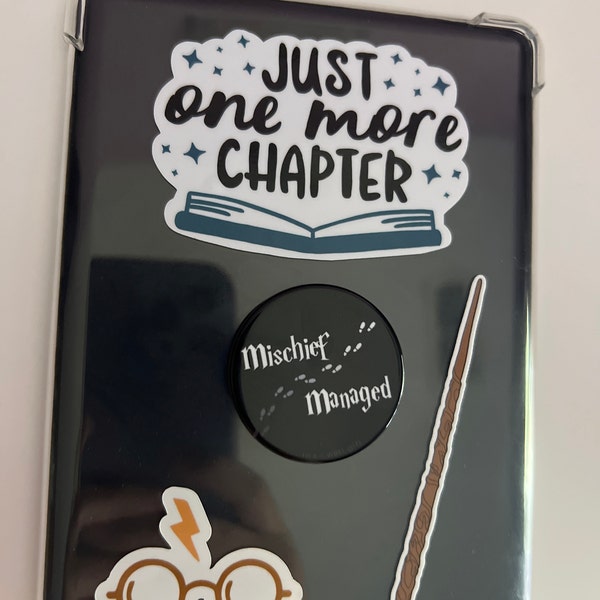 Just One More Chapter Vinyl Sticker, Book Quotes, Best Friend Gift ...