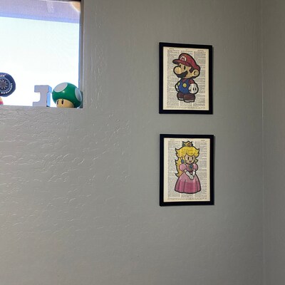 Paper Mario and Peach Dictionary Art Series - Etsy
