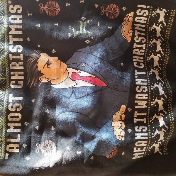 Ace Attorney Ugly Christmas Sweater - Edgeworth Santa December 24th ...