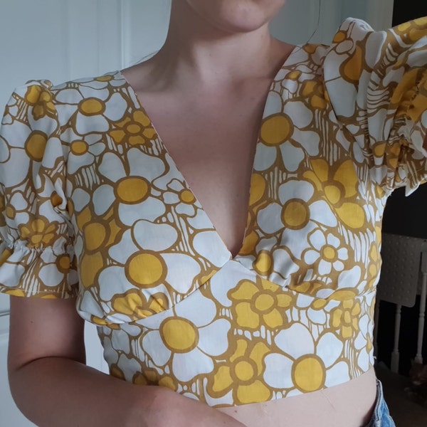 Open Tie Back Top Sewing Pattern- Beginner Friendly Pdf Sewing Pattern ...