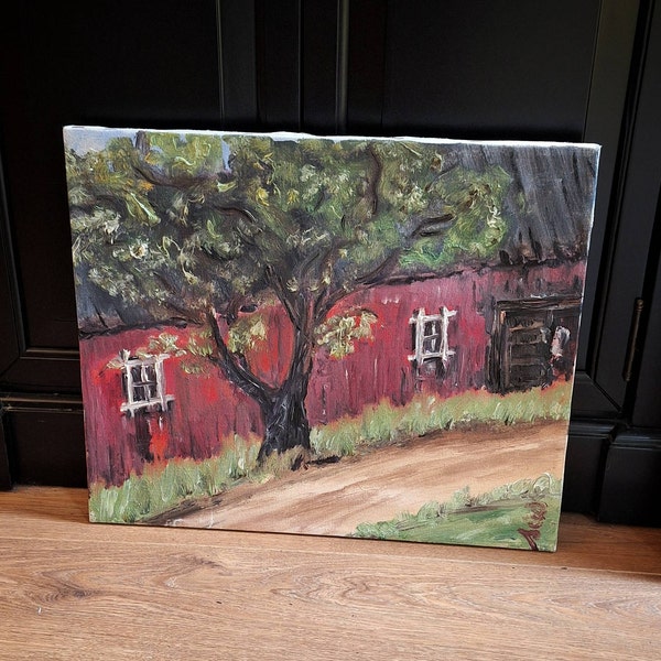 Mid Century Post Impressionist, Original Oil Painting From Sweden ...