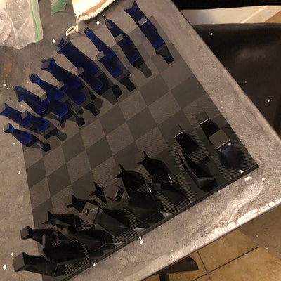 Modern Go Set, Wooden Go Board Game, Handmade Unique Go Set With Board ...