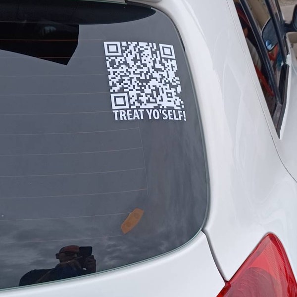 Custom QR Code Vinyl Decal, Personalized QR Code Custom Vinyl ...