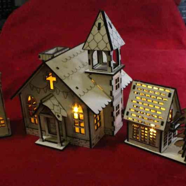 Church Ver2 - Laser Files - Building Modelling - Custom Files for Laser ...