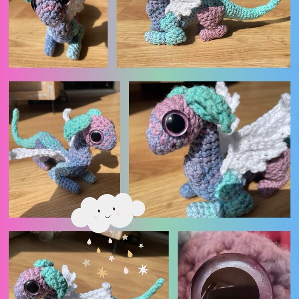 Baby Luck Dragon Crochet Pattern by Crafty Intentions DIGITAL PDF ...