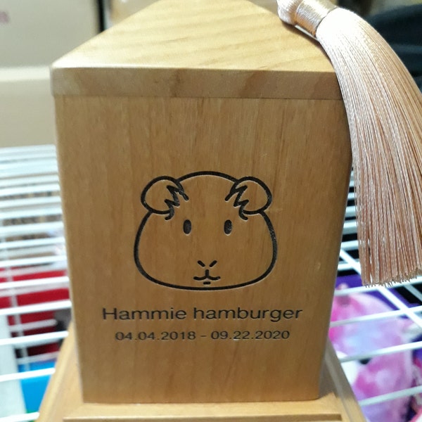 Guinea Pig Urn,rat Urn, Custom Rat Urn,hamster Urn,ashes Urn Engraved ...