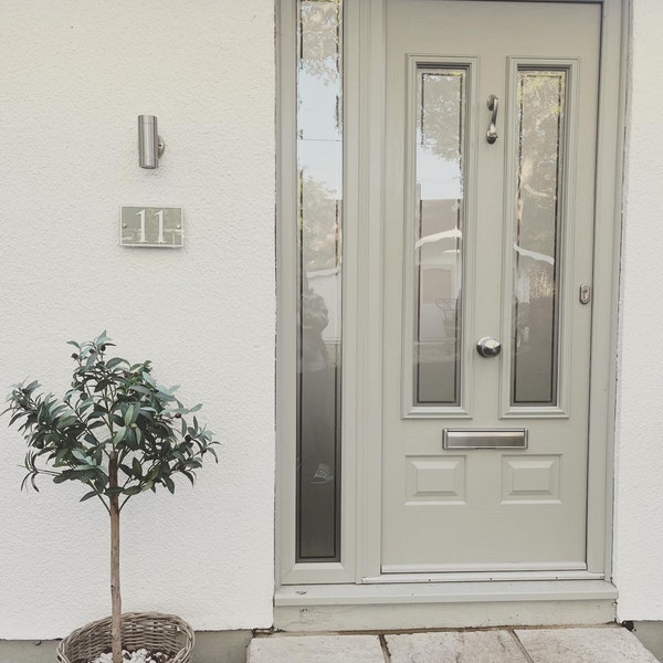 Bordered Rectangular House Signs, Door Number Plaques, Multiple Colour ...