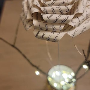 Oh Christmas Tree Book Page Paper Tree Book Art Holiday Decor Book ...